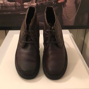 Clarks | Shoes | Brown Clarks Leather Upper Boots 3m | Poshmark